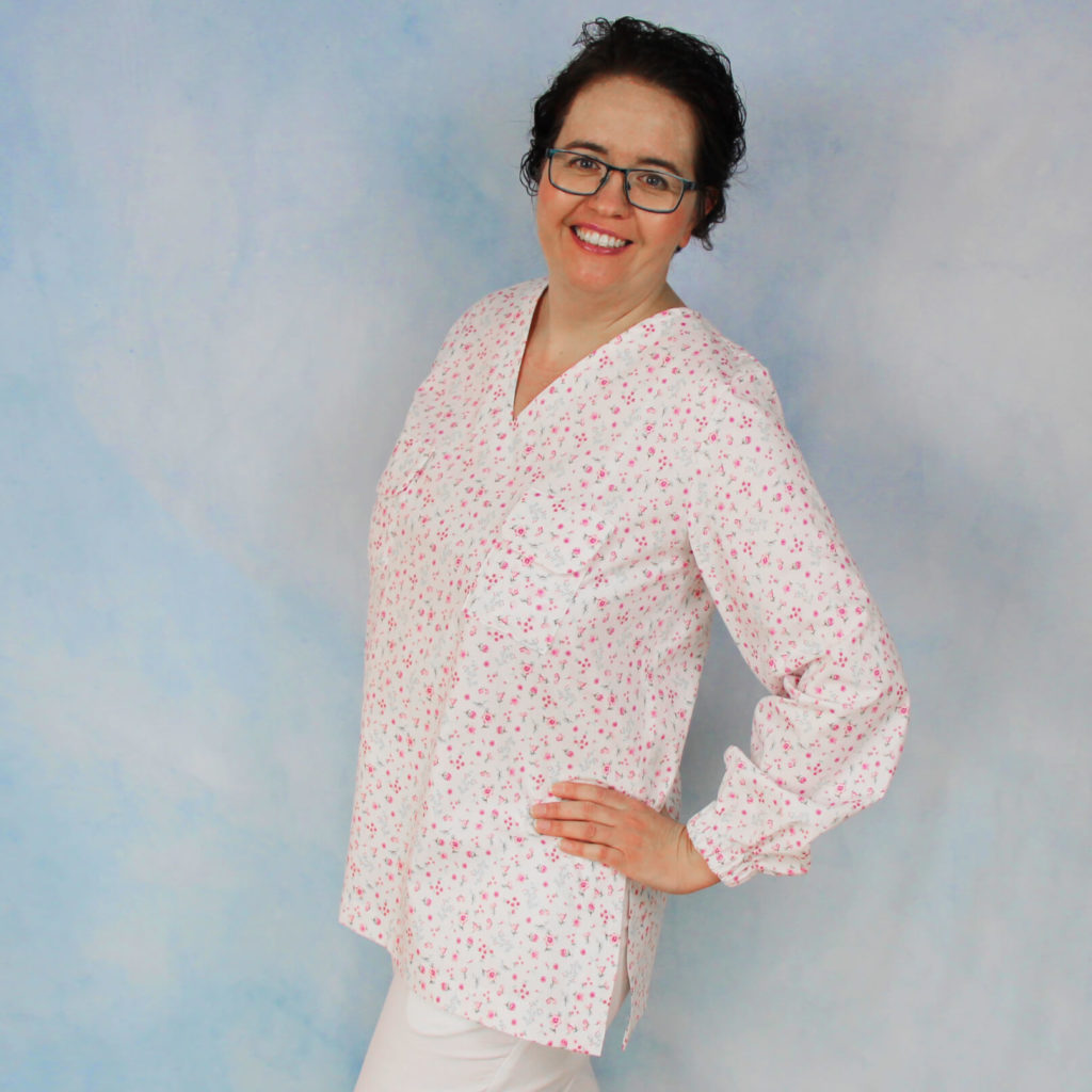 Schnittmuster für eine super einfache Bluse für Anfänger 👚 Grösse 36-52