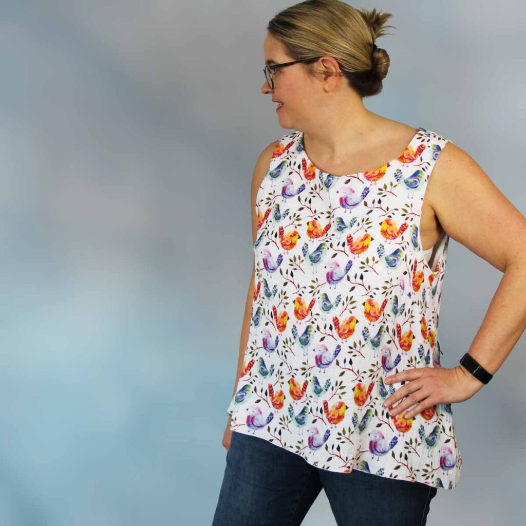 Schnittmuster Sommertop 🦜 luftiges Top aus Musselin nähen